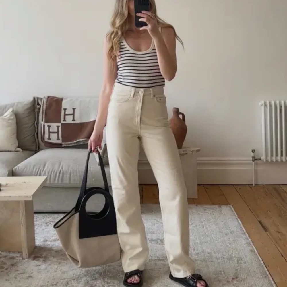 Nwot Boden Ultra High Rise Wide Leg Jeans - Gem